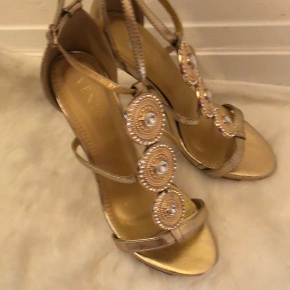 VENUS | Shoes | Venus Gold Sexy Heels 9 | Poshmark